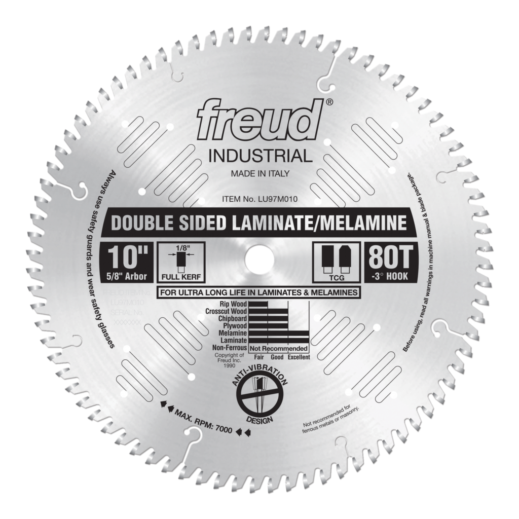 10" Double Sided Laminate/Melamine Blade - Expert Die